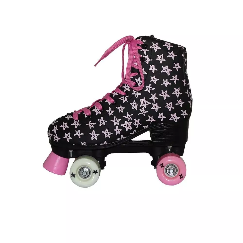 PATINS ROLLER STARS PRETO TAM 35 - DM TOYS DMR5496T35 ! | Help Kids