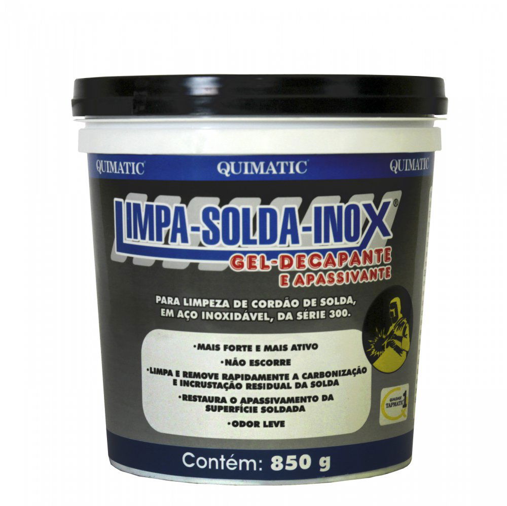 Limpa solda inox gel decapante apassivante 850 gr | Sipar Ferramentas