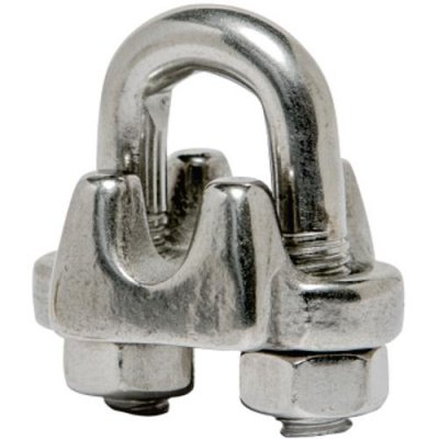 Clips Cabo de Aço (Pesado) 3/4 Inox ANSI 304 Polido | Parafuso Fácil