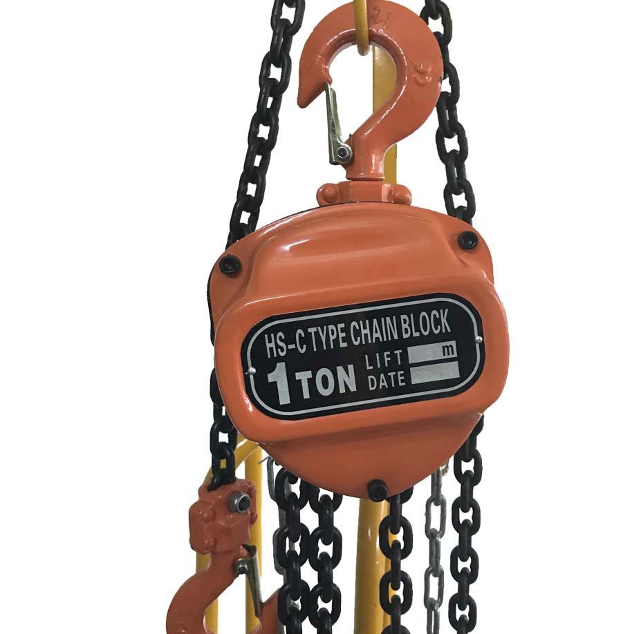 Talha Manual 1 Ton Com 5 Metros De Corrente HS | Parafuso Fácil