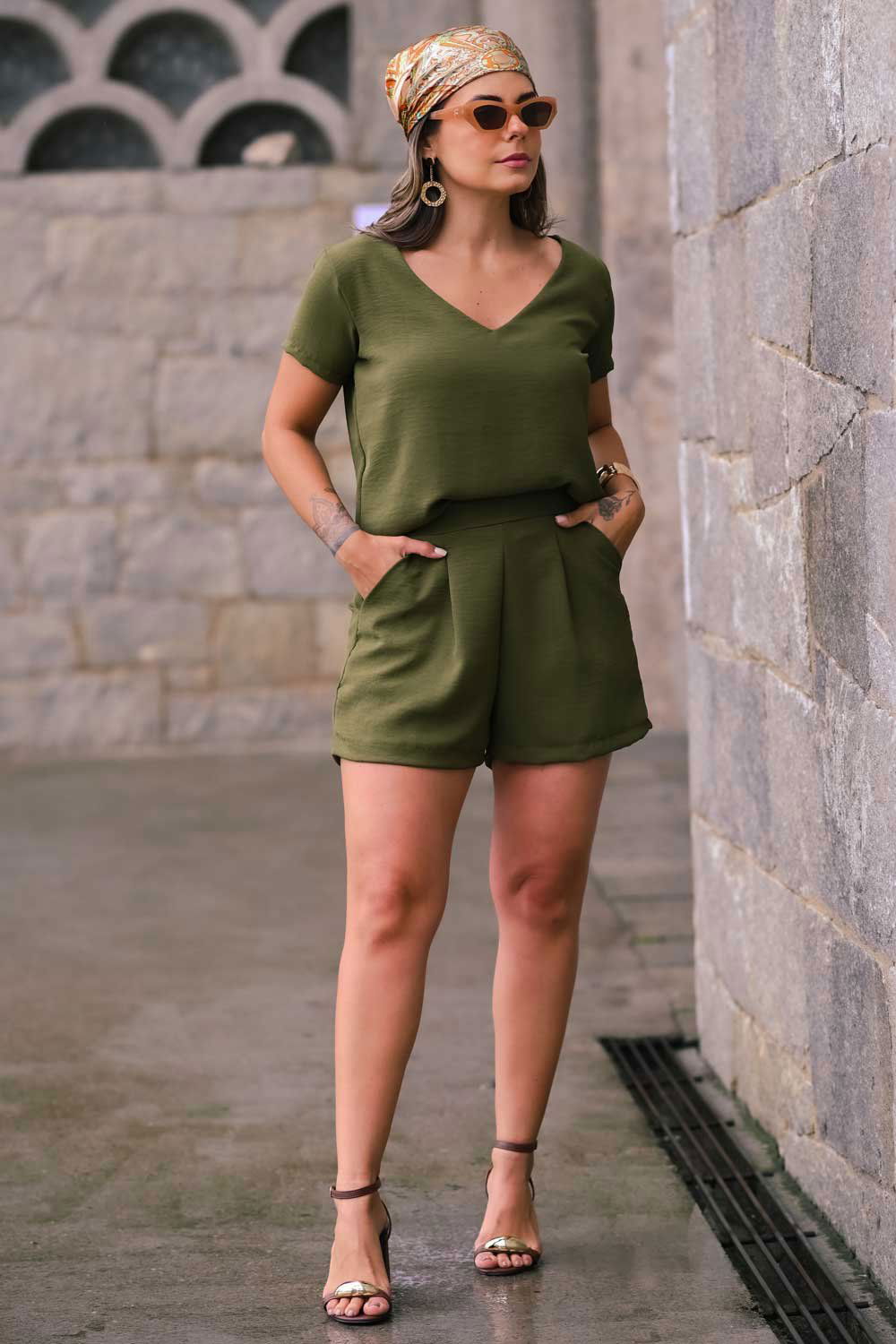 Conjunto Feminino Air Flow Marcela VERDE MILITAR | Livny Online Store