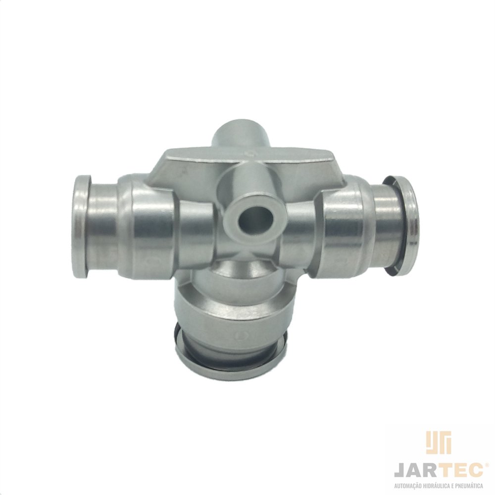 Conexão SMC Tee Inox 8 X 10 mm KQG2T08-10 | Jartec