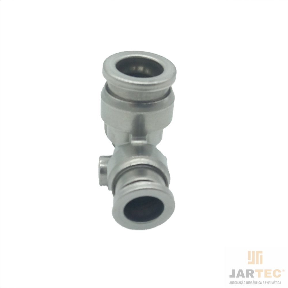 Conexão SMC Tee Inox 8 X 10 mm KQG2T08-10 | Jartec