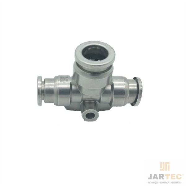 Conexão SMC Tee Inox 8 X 10 mm KQG2T08-10 | Jartec
