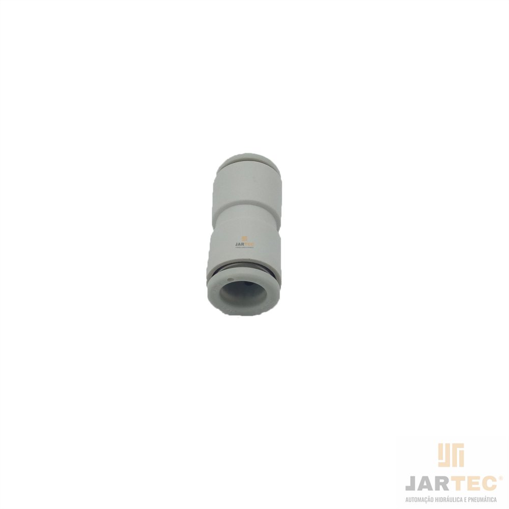 Conexão União Reta 8 mm. Código do Fabricante: KQ2H08-00A | Jartec