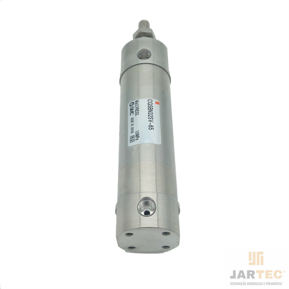 Atuador Pneumático SMC Diâmetro ø32mm Curso 65mm Total Inox | Jartec