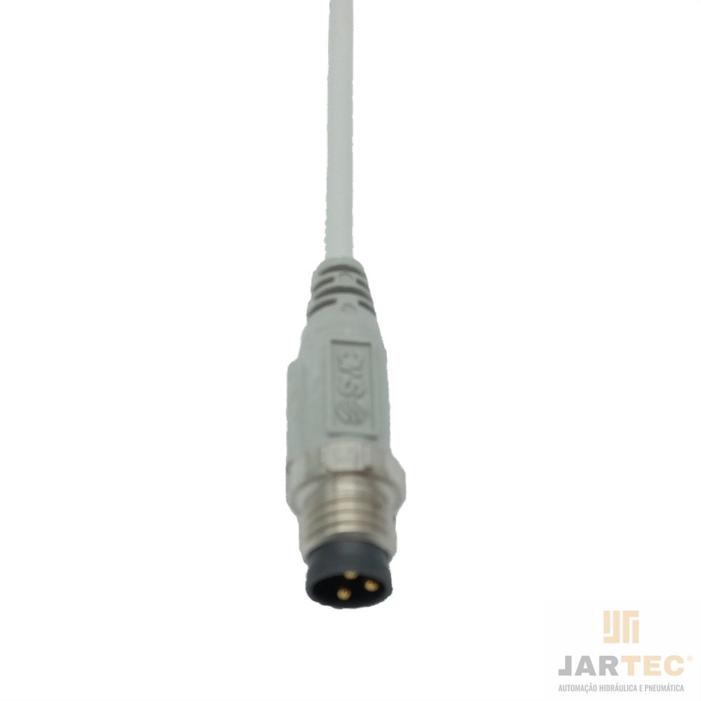 Sensor Magnético SMC 2 Fios com Conector M8 3 Pinos 24VCC | Jartec