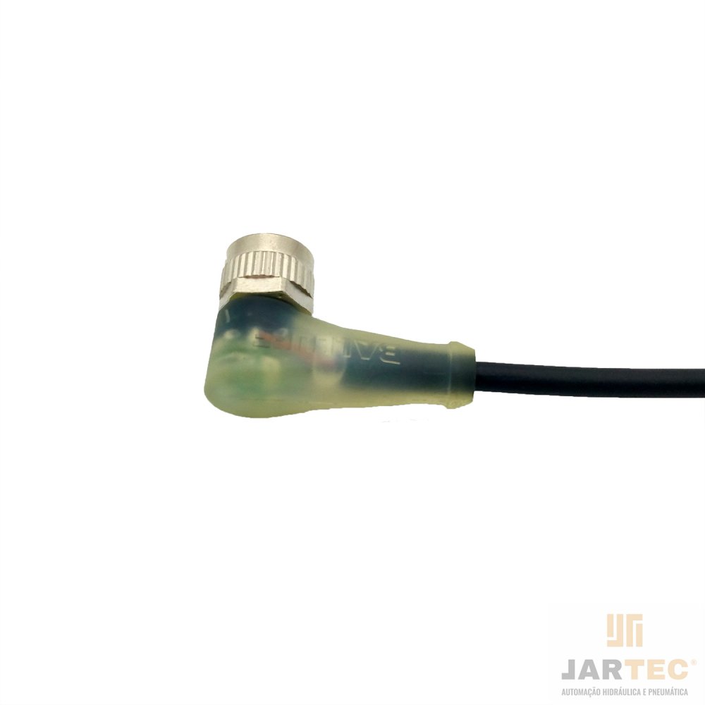 CABO PARA SENSOR M12 ANGULAR COM LED 5 METROS | Jartec