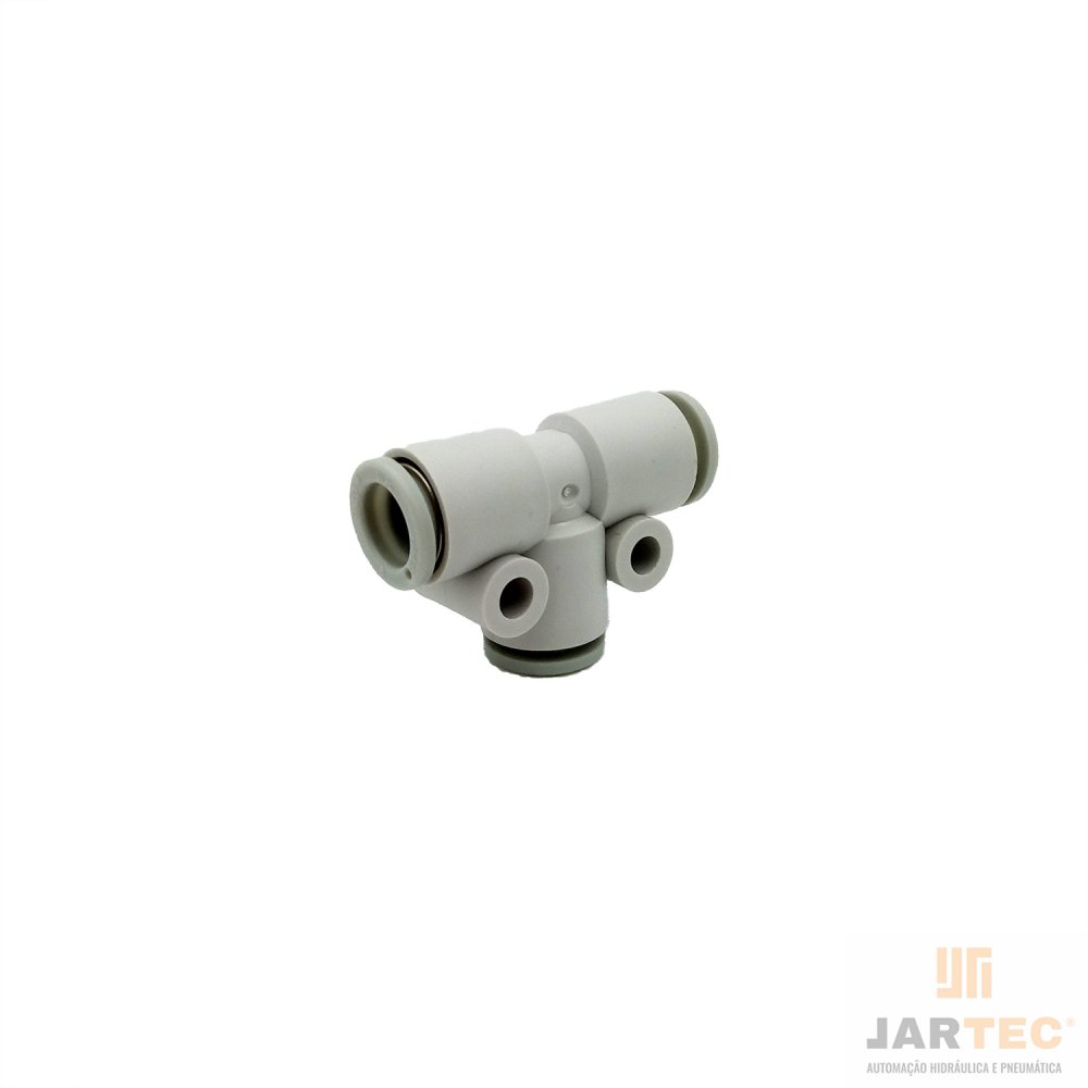 Conexão SMC Tee União ø8mm KQ2T08-00A | Jartec