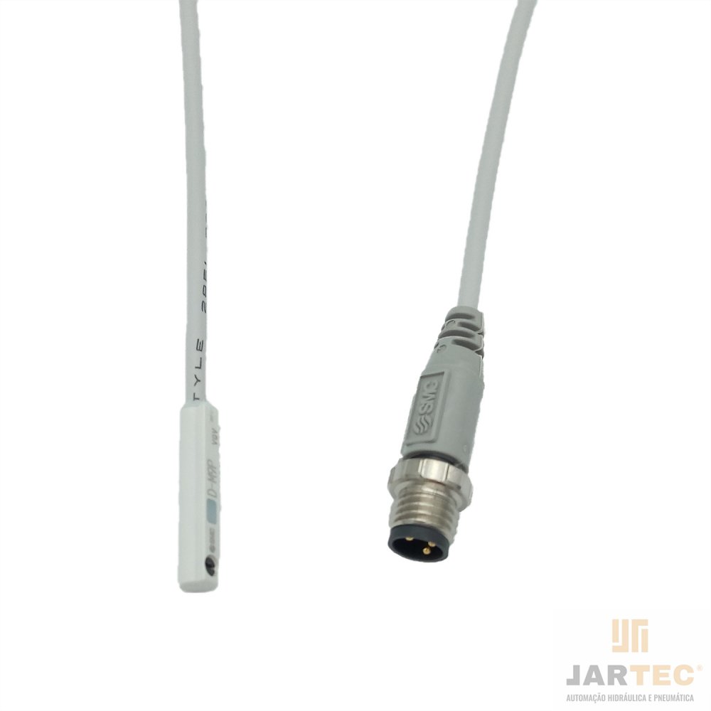 Sensor Magnético SMC Estado Sólido PNP M8 3 Pinos 24VCC | Jartec