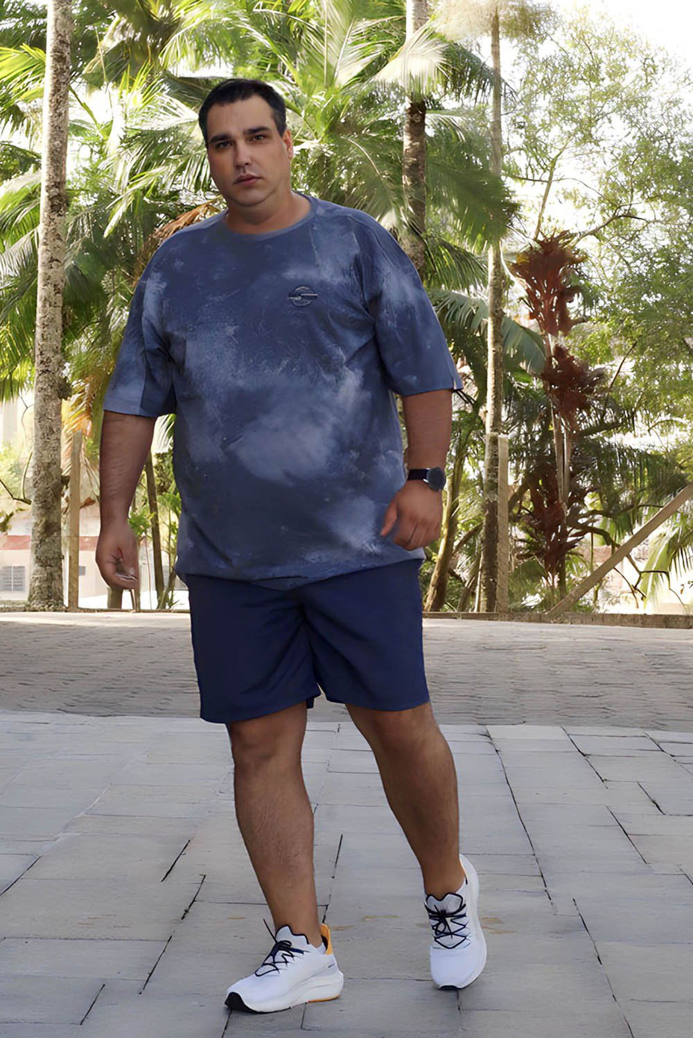 Shorts Masculino Tactel GG3-GG4 Plus Size