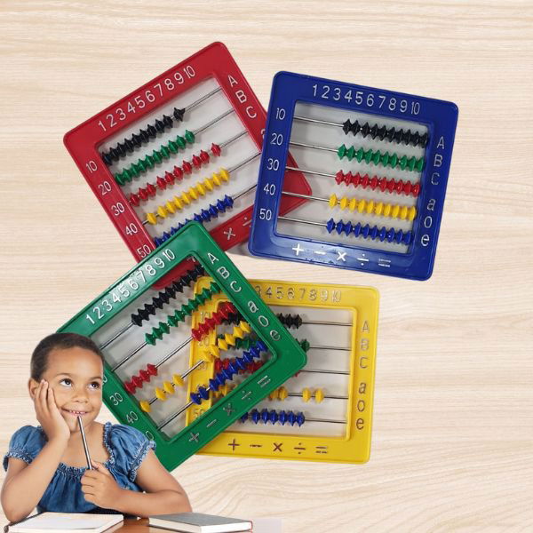Ábaco Escolar Contador Infantil Plástico Aprendizado 11cm - Unidade