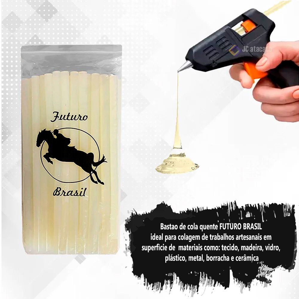 COLA QUENTE GROSSA SEMI TRANSPARENTE 1KG FUTURO | JC Atacado de ...