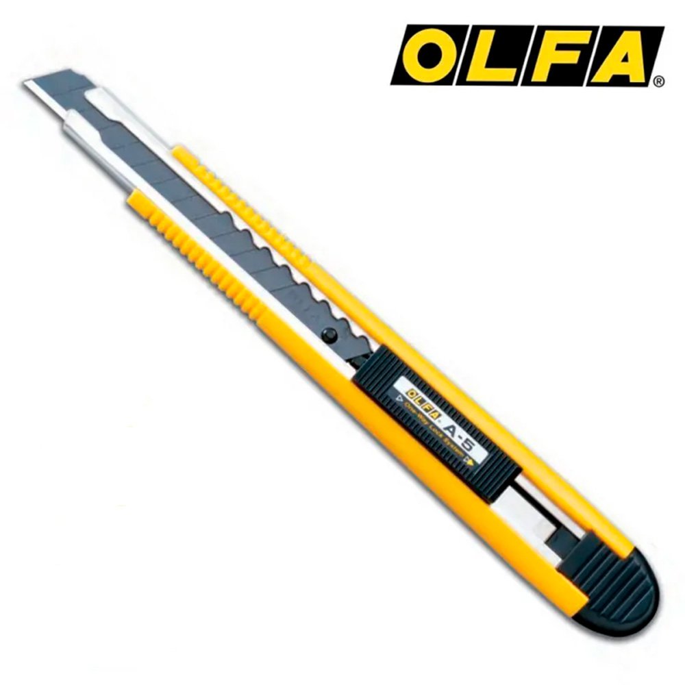 ESTILETE ESTREITO OLFA PROFISSIONAL A-5 CARTELA C/1 | JC Atacado de Papelaria - 19016