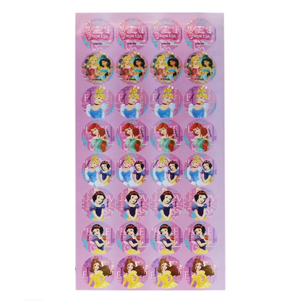 ADESIVO STICKERS PRINCESAS C/12X96