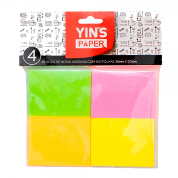 ANOTE COLE YINS 38X50 4X100FLS 4 CORES NEON