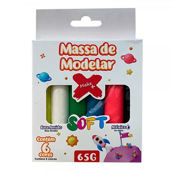 MASSA MODELAR 65G MAKE 6 CORES C/6